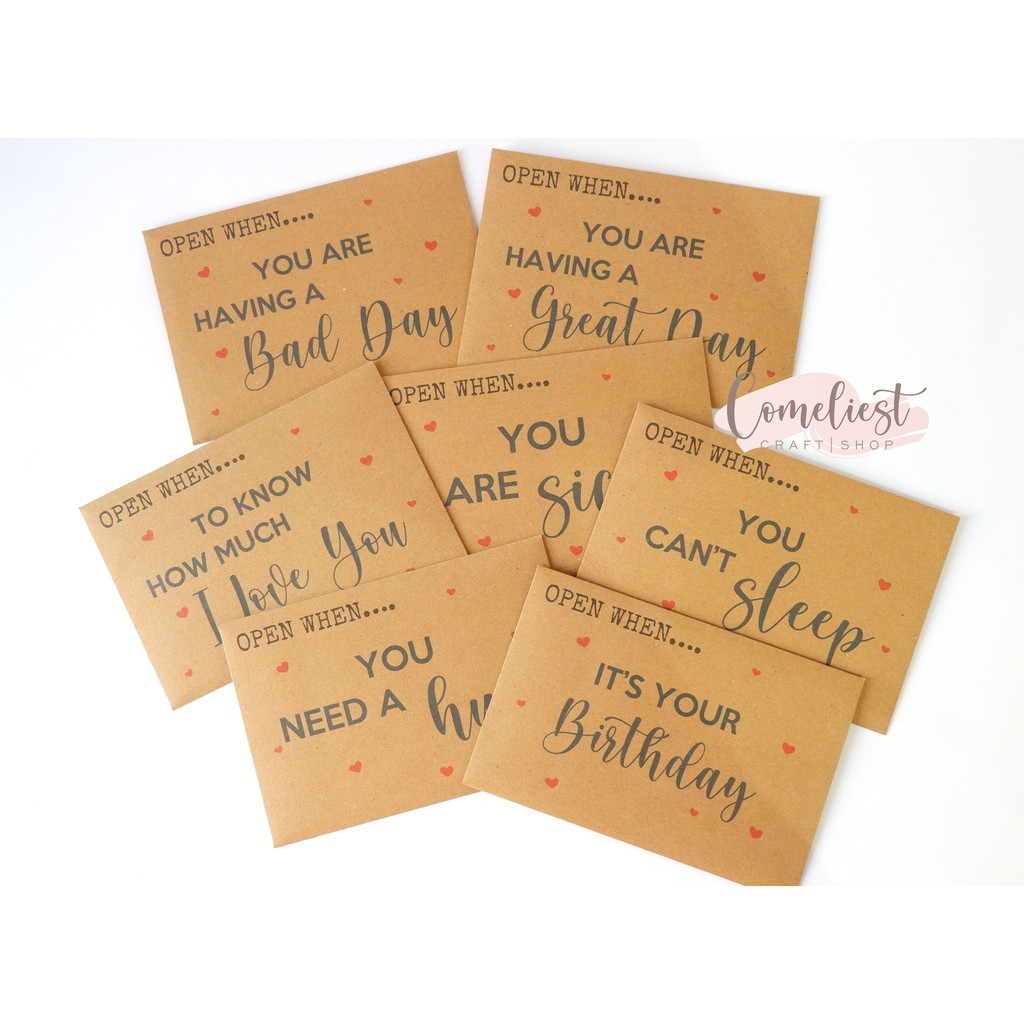 Jual OPEN WHEN LETTER / SURAT COUPLE / HADIAH LUCU LDR PACAR / KADO ...