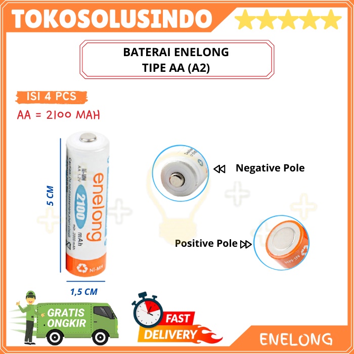 Jual Battery Eneloop Enelong Rechargeable AA - A2 / AAA - A3 Batre ...