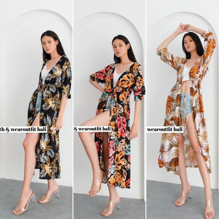 Jual Cardigan panjang pantai bali /outer pantai /longdres /baju santai ...