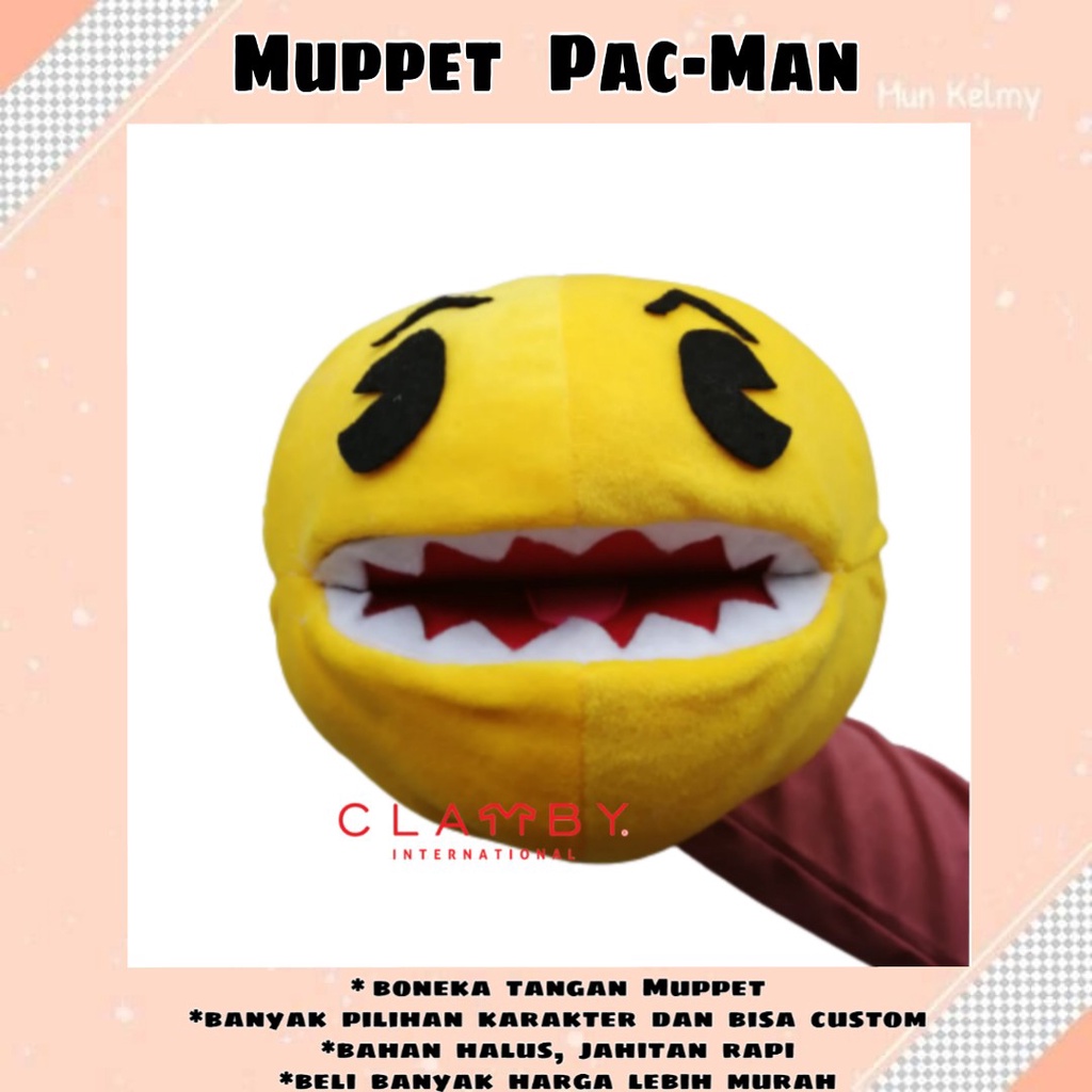 Jual Hand Puppet PAC - MAN - | Boneka Tangan Psc-Man | Boneka Dongeng ...