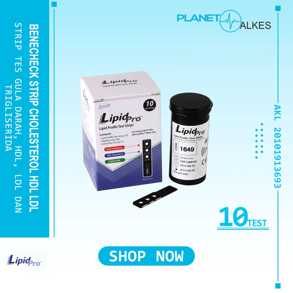 Jual LipidPro Strip / Strip tes Lipid Pro trigliseride , Kolesterol ...