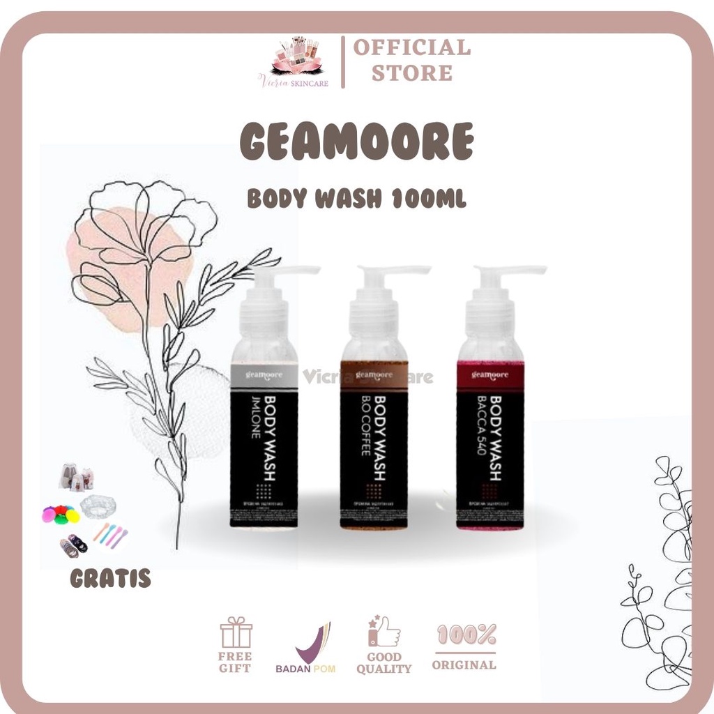 Jual Geamoore body wash 100ml brightening bidy wash with niacinamide ...