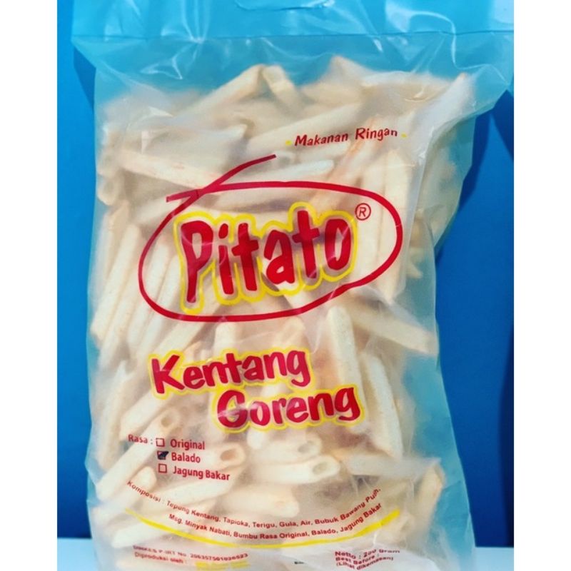 Jual Kentang Pitato Balado 250gr free buble wrap | Shopee Indonesia