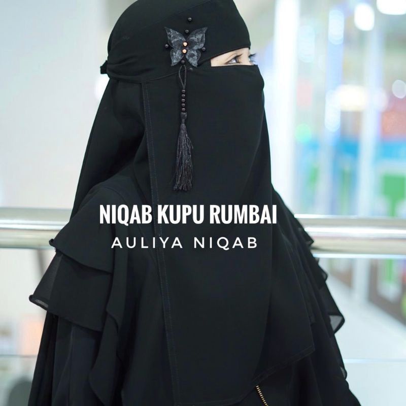 Jual Niqab Kupu Rumbai Niqab Cadar Kupu Rumbai | Shopee Indonesia