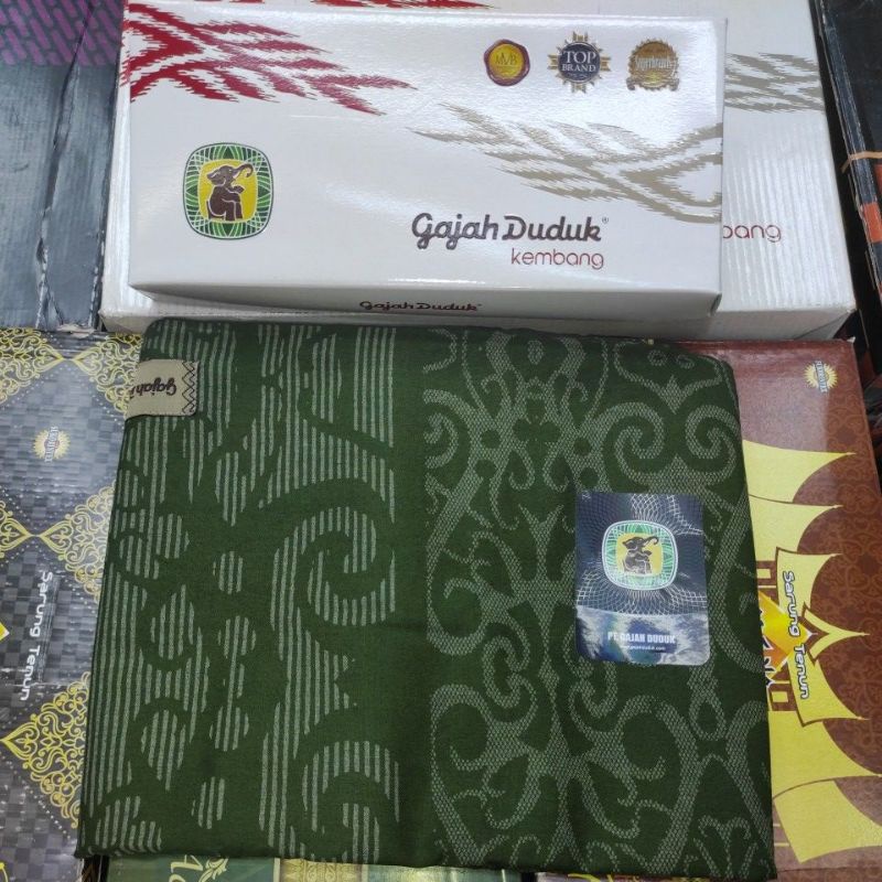 Jual Sarung Gajah Duduk Motif Kembang Grosir/Asia Kembang Bahan Lembut Original Gajah Duduk ...