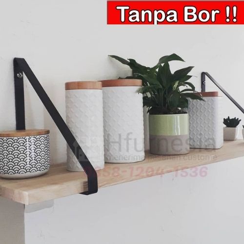 Jual Ambalan Dinding Ambalan Kayu 80x14cm Ambalan Dapur kayu ambalan ...