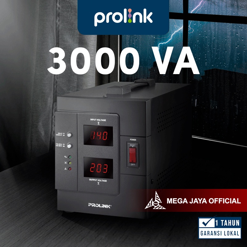Jual Prolink 3000VA Automatic Voltage Regulator AVR / PVR3000D / Relay ...