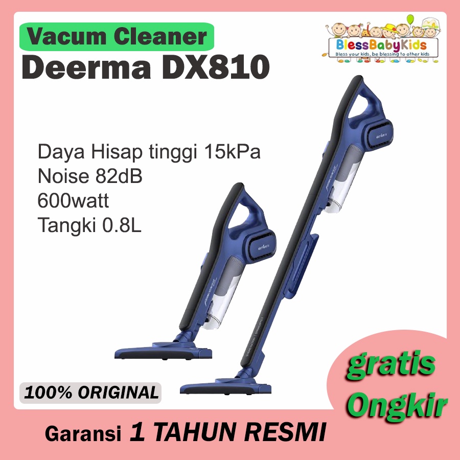 Jual Deerma DX810 Vacuum Cleaner 2in1 Penyedot Penghisap Debu 15kPa ...
