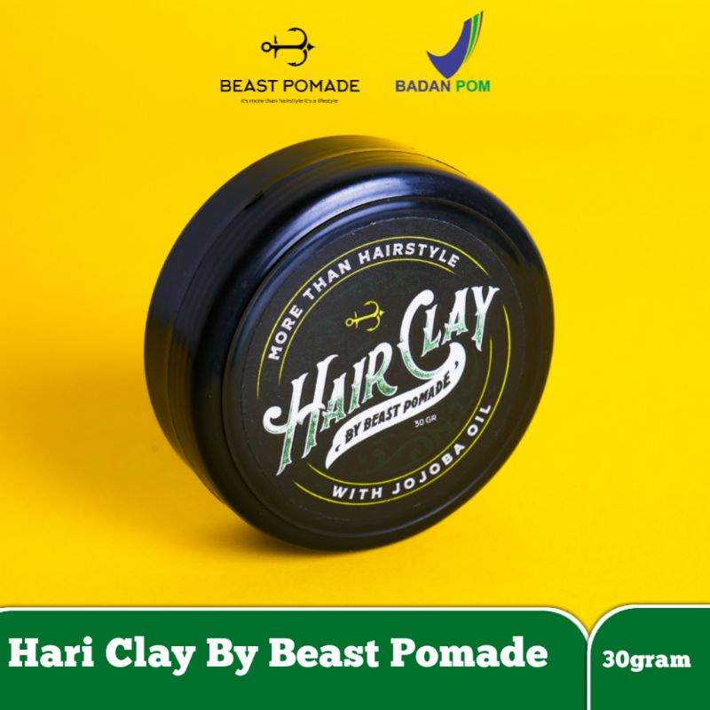 Jual Hair Clay By Beast Pomade (30 gram) : Gaya Rambut Pria Tahan Lama ...