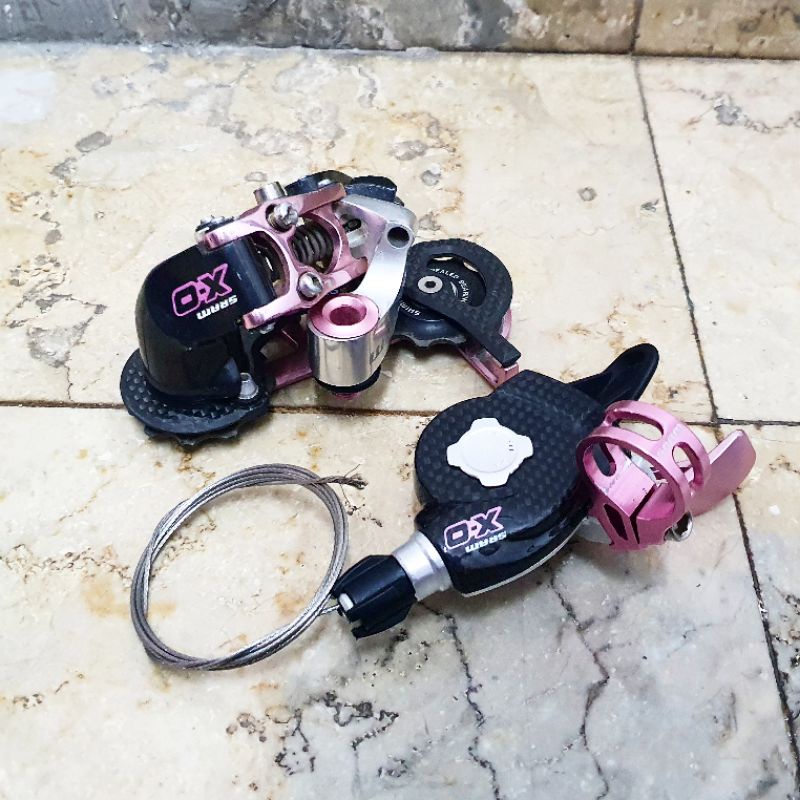 Jual RD Shifter Sram X0 XO Pink Metallic Limited 9 Speed Blackbox ...