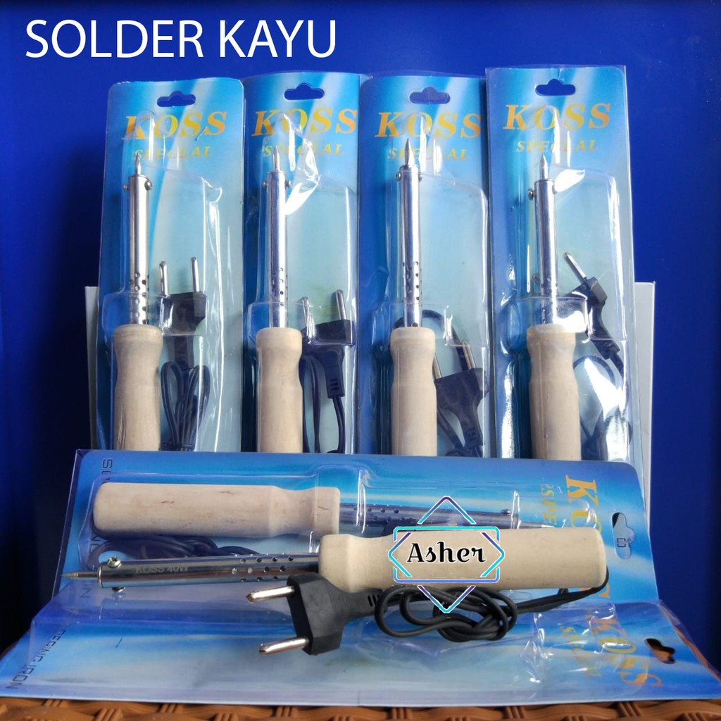 Jual SOLDER KAYU 40W KOSS LISTRIK 40 WATT PATRI TIMAH SERVIS ELEKTRONIK ...