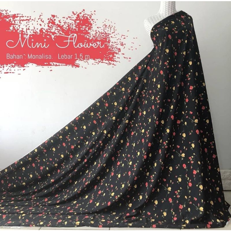 Jual kain motif bunga isi 3 meter | Shopee Indonesia