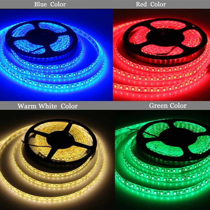 Jual LED Strip Flexible 3528 300 LED / Roll 24V Waterproof 5 Meter SMD ...