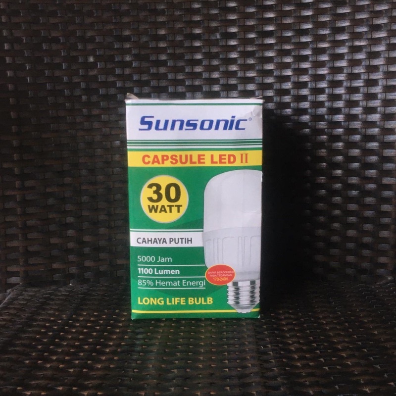 Jual Lampu LED Sunsonic 30w ( Cahaya Putih) | Shopee Indonesia