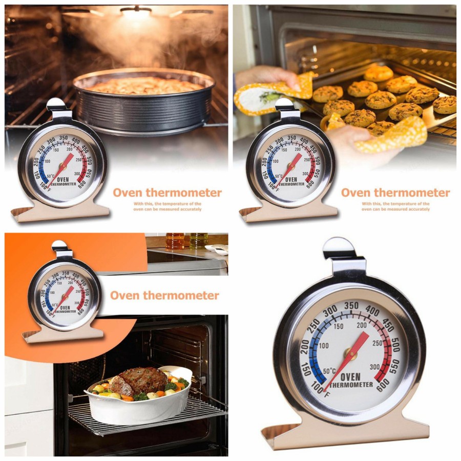 Jual Termometer Oven Stainless Pengukur Suhu Oven hingga 300⁰ | Shopee ...