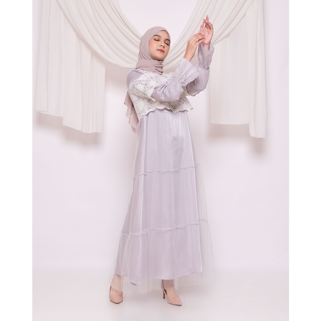 Jual NAEKA Dress Sakinah Brukat Gamis Lebaran | Shopee Indonesia