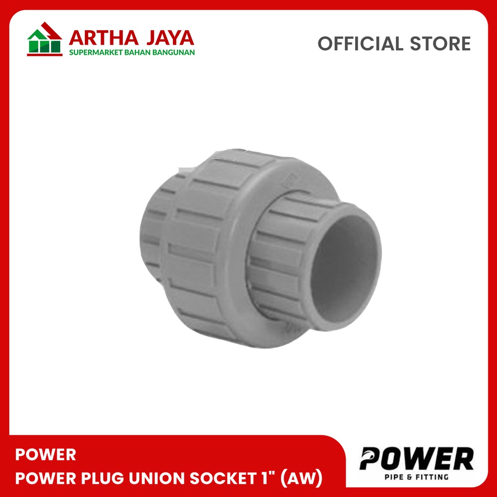 Jual Power Pipa Sambungan Pvc Plug Union Socket (AW) | Shopee Indonesia