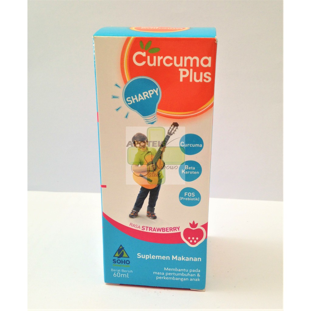 Jual Multivitamin Curcuma Sharpy Plus DHA Rasa Strawberry 60 ml ...