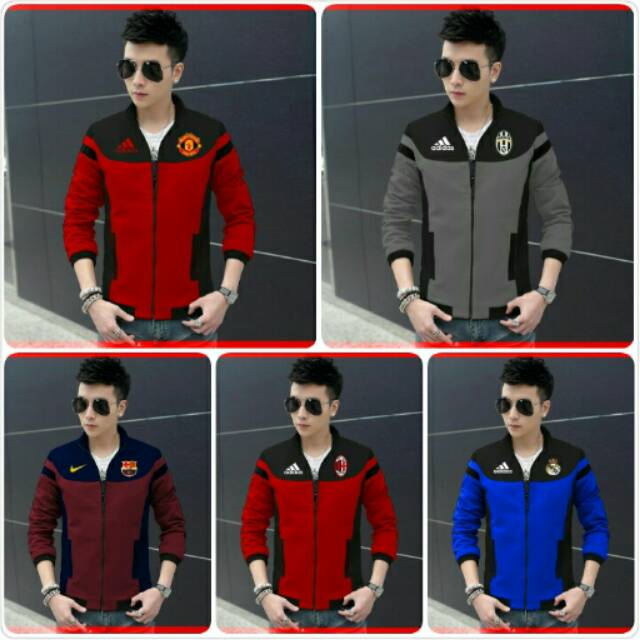 Jual JAKET PRIA KEREN KOMBINASI LOGO CLUB BOLA / JAKET PRIA TERBARU ...