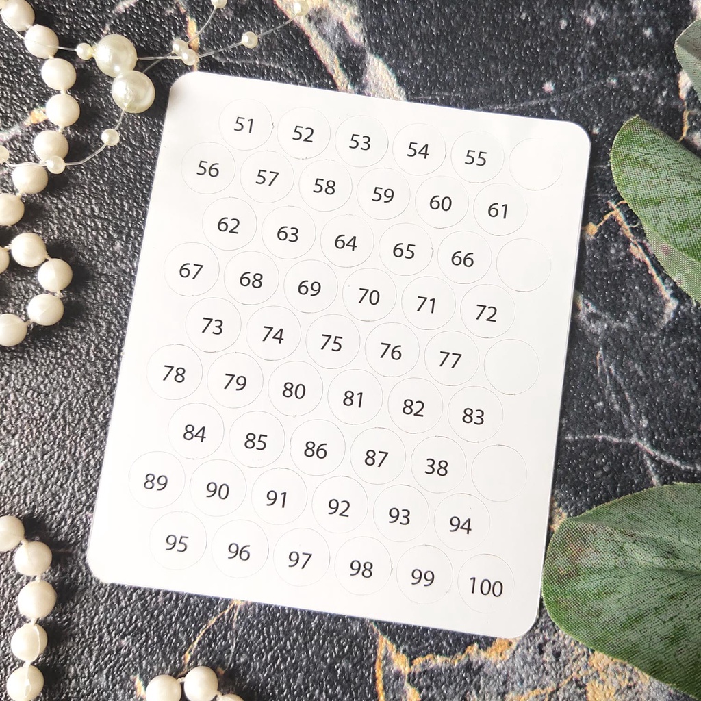 Jual Stiker sticker nomor angka untuk ditempel di Angpao Wedding [READY ...