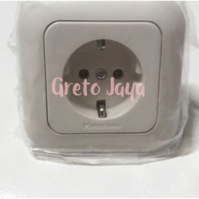 Jual Stopkontak Panasonic SNI WEJP 1131-7 Stop Kontak Tanam Tanem ...