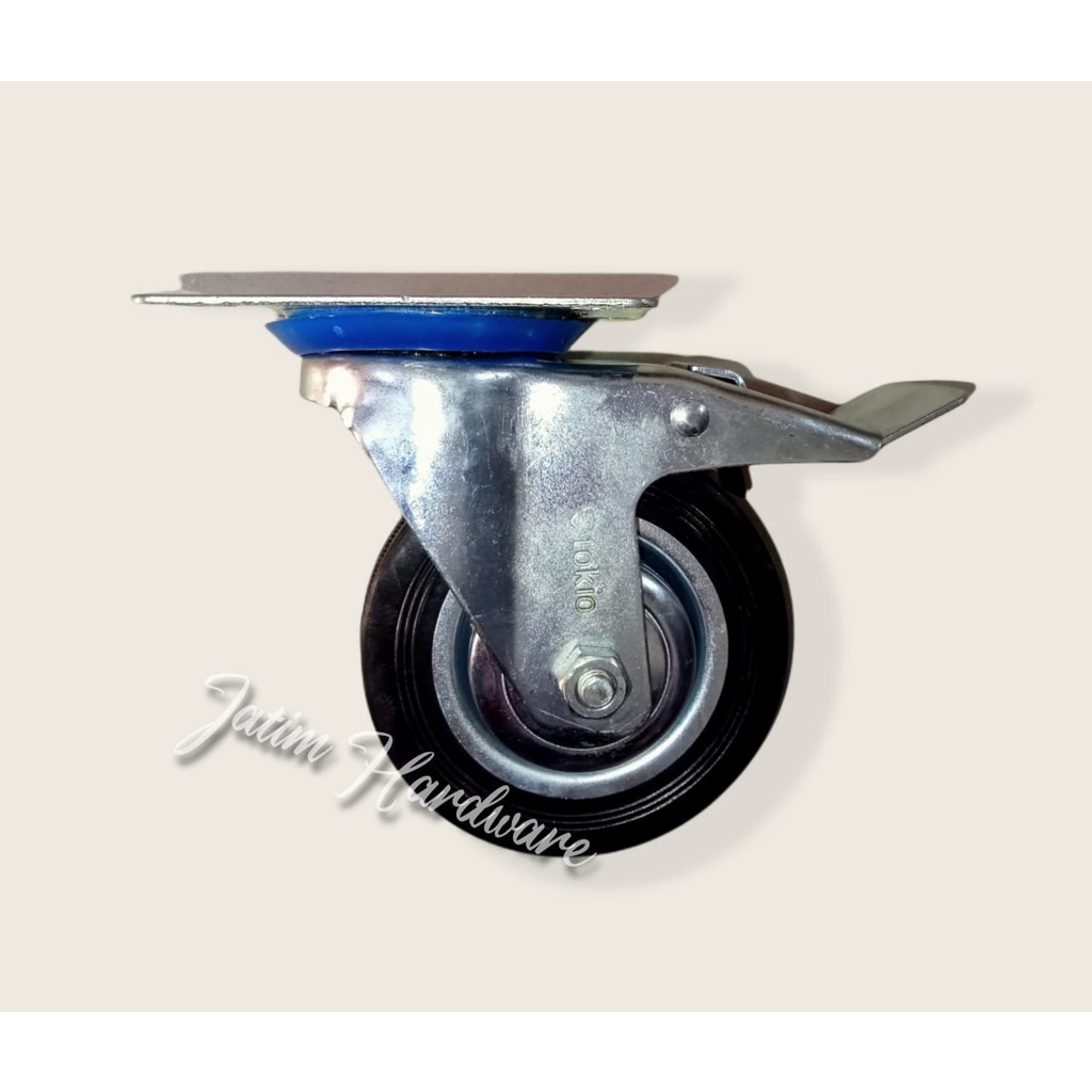 Jual Roda Karet 3 inch/4 inch/5 inch/6 inch (2muter+rem 2 muter) Mati ...