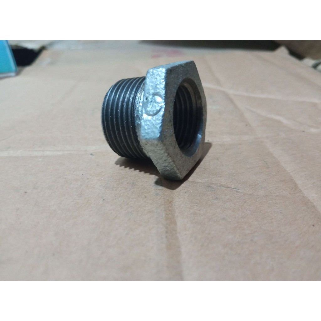 Jual VLOK RING BESI 1/2 X 3/4 INCH BUSHING REDUCER MALE FEMALE ...