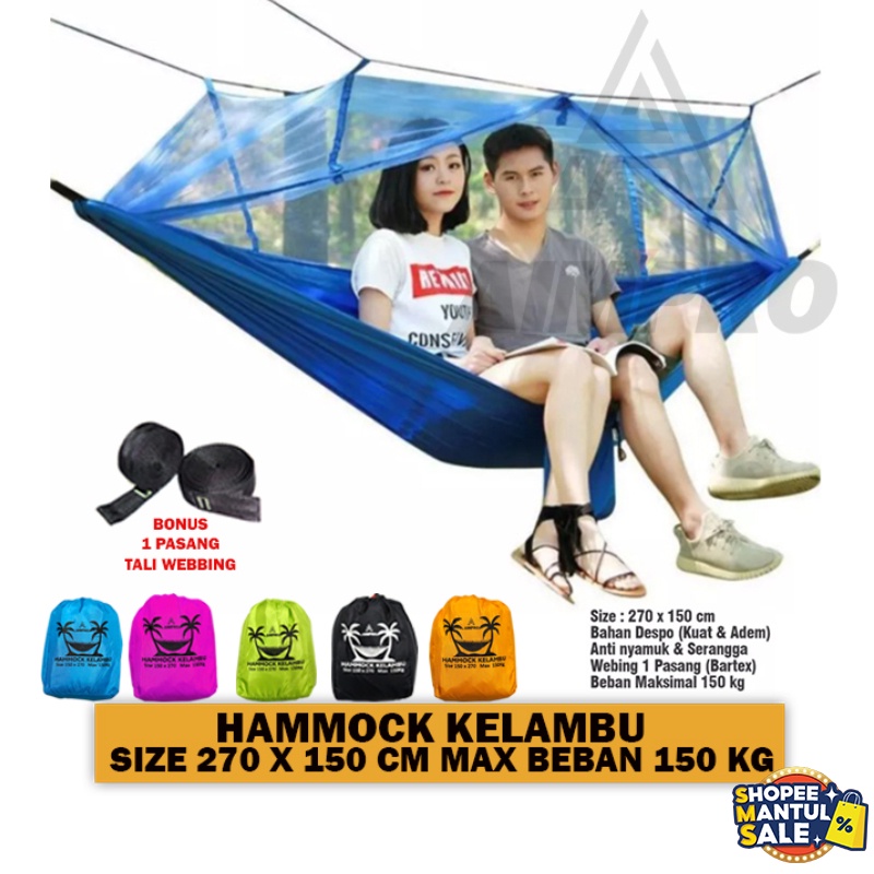 Jual TERMURAH!!! Hammock kelambu - hammock klambu - hamok - hammock ...