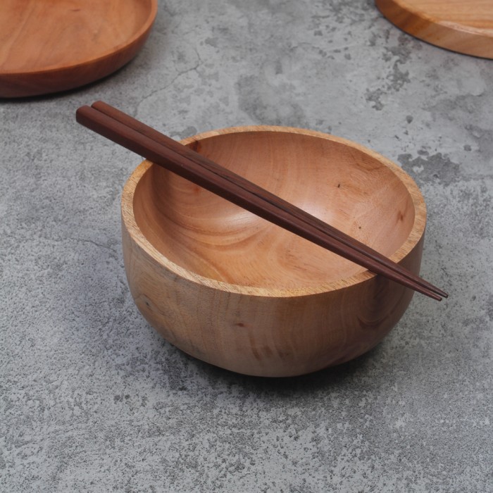 Jual 47Das0En Mangkok Kayu / Wooden Bowl / Properti Foto Produk ...