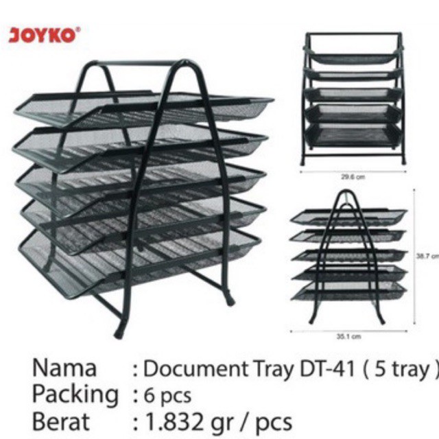 Jual Document Tray 5 tray / Penyimpan Dokumen 5 susun DT-41 Joyko ...