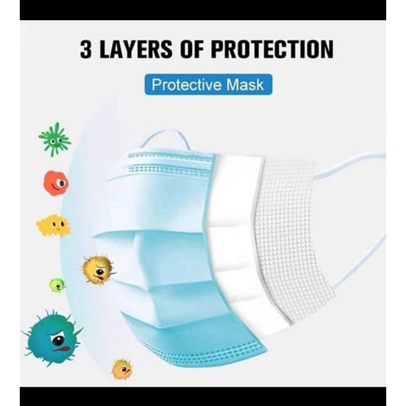 Jual Masker 3ply. (harga per box) | Shopee Indonesia