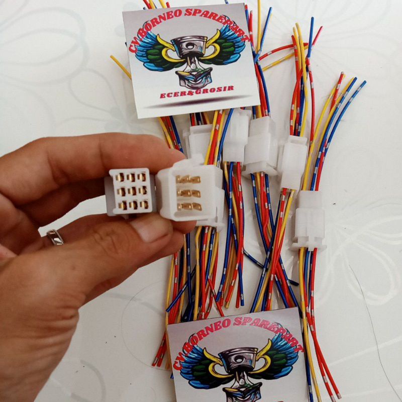 Jual Socket kabel Konektor 9 pin flat Termasuk Kabel soket 9 pin ...