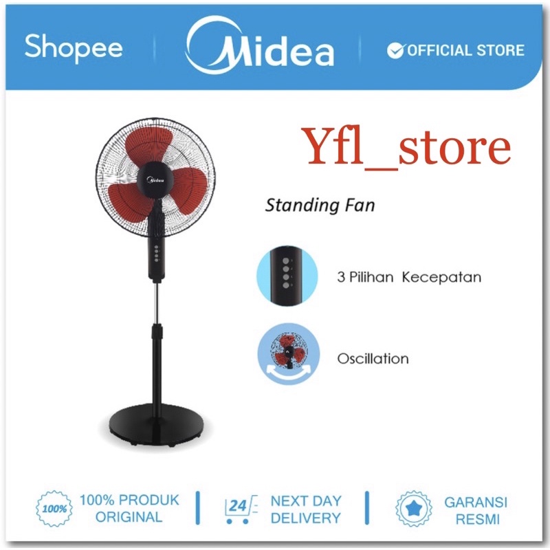 Jual KIPAS BERDIRI MIDEA 16 INCH FS40-19k dan FS40-10N | Shopee Indonesia