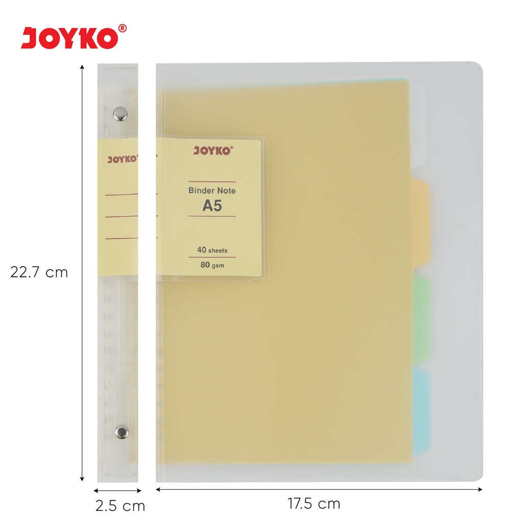 Jual Binder Note Cover Transparan Buku Tulis Joyko | Shopee Indonesia