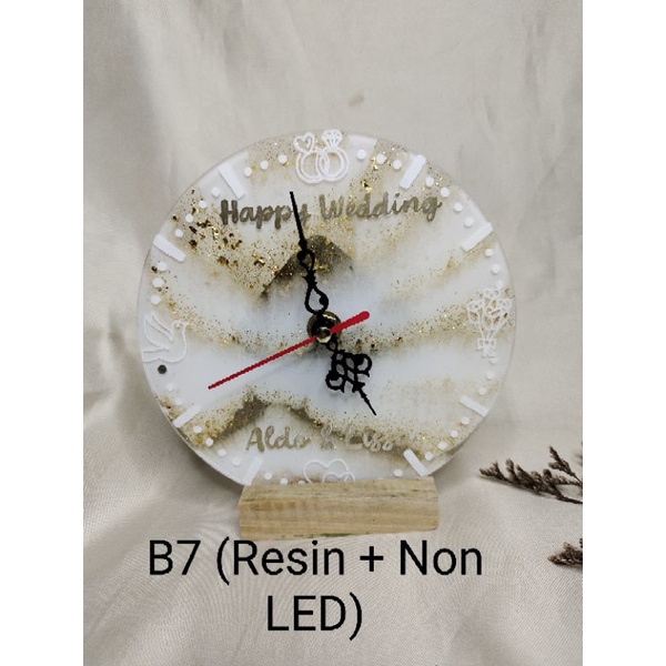 Jual Jam Meja Resin | Jam Meja Akrilik Custom | Kado Jam Meja Custom ...