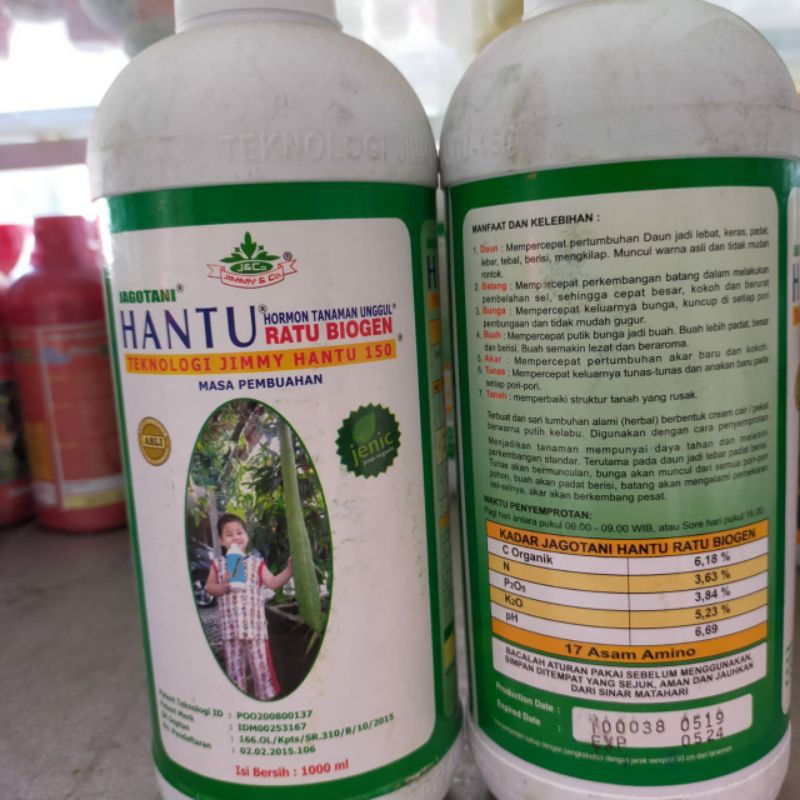 Jual Pupuk NPK JIMMY HANTU jago tani -1000 ml (Masa Pembuahan) | Shopee ...
