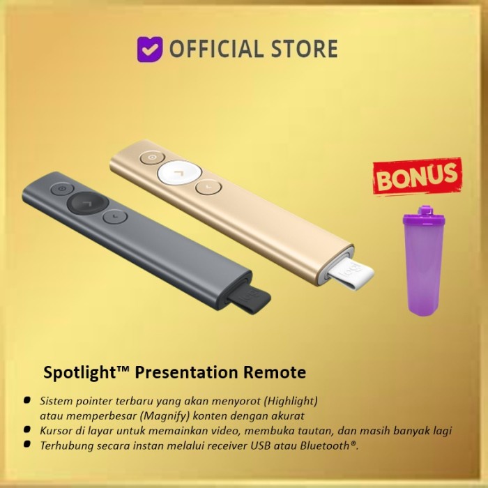 Jual LOGITECH SPOTLIGHT WIRELESS PRESENTATION REMOTE - PRESENTER ...