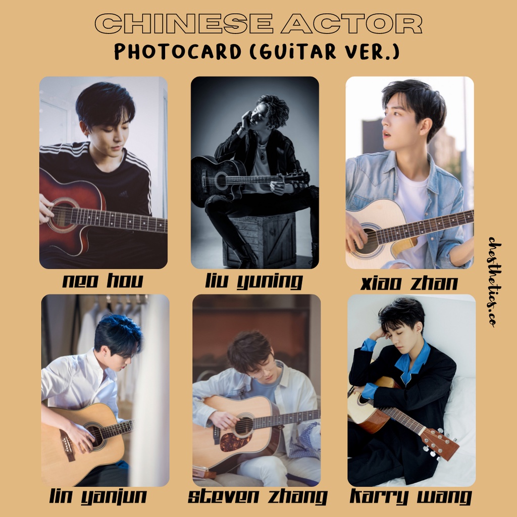 Jual Aktor China Actor Guitar Ver. Photocard (Lin Yanjun Steven Zhang ...