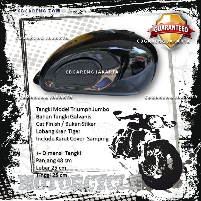Jual Tangki Triumph Hitam Karet | Shopee Indonesia