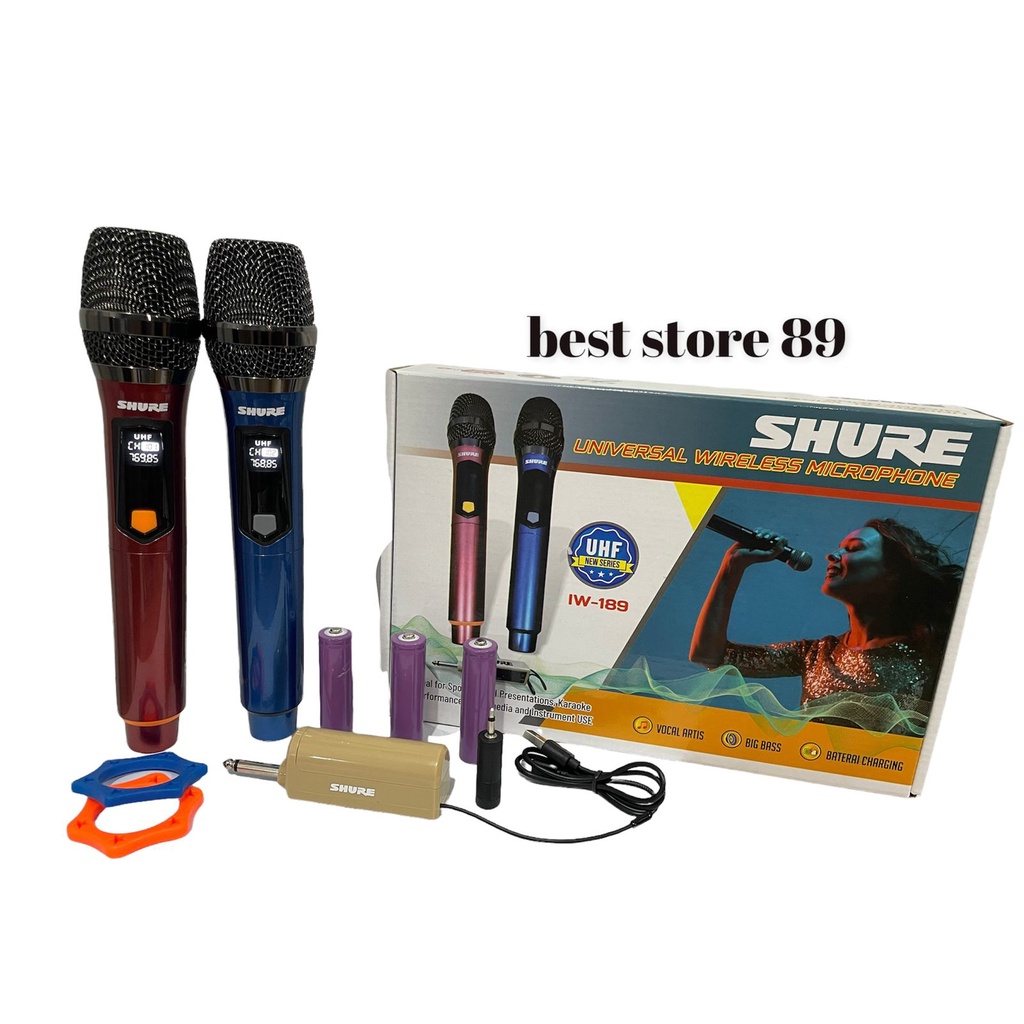 Jual Mic Shure Wirelles SHURE URD 11 free koper | Shopee Indonesia
