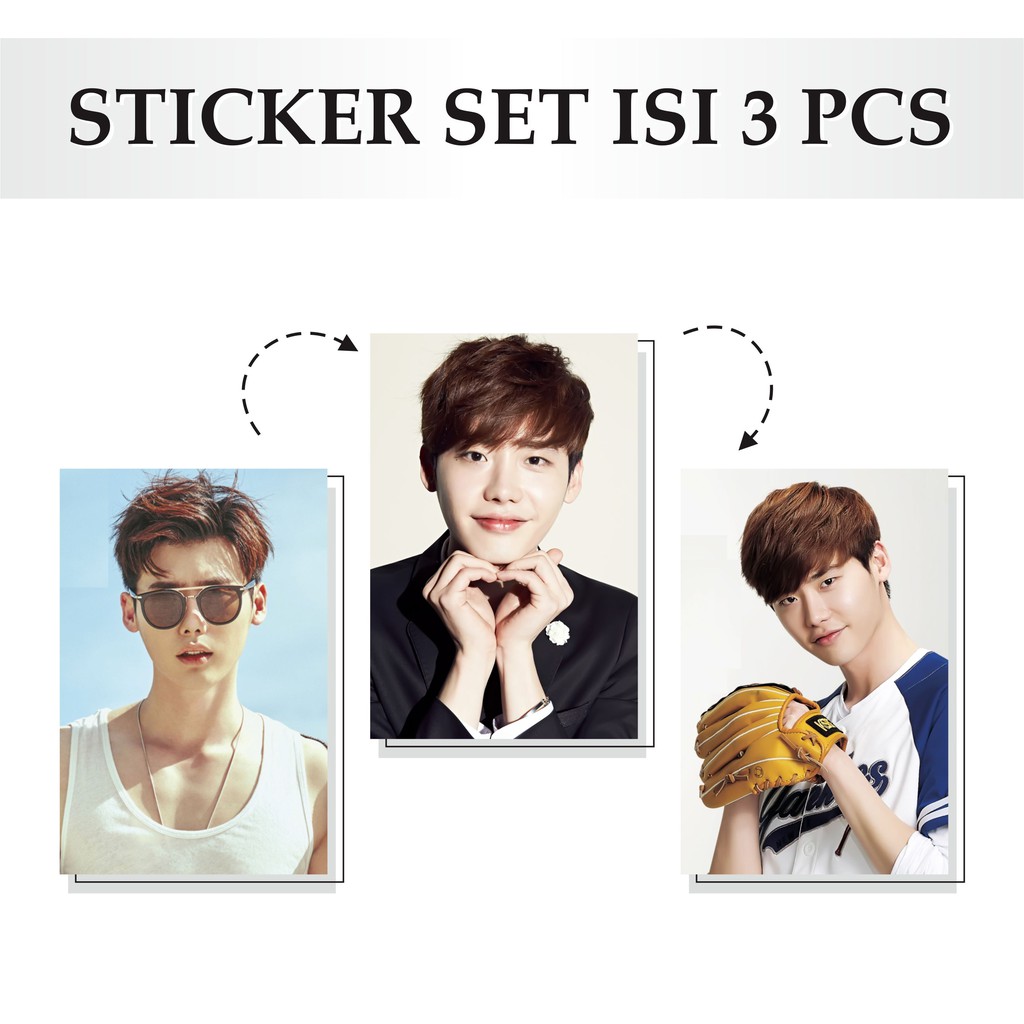 Jual Stiker Actor Lee Jong Suk 6X9 Cm Mirror Murah Sticker Kpop ...
