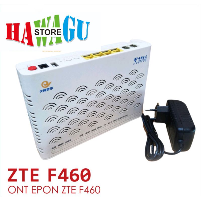 Jual ONT EPON ONU ZTE ZXHN F460 ACCESS POINT WIRELESS WIFI BUKAN F660 ...