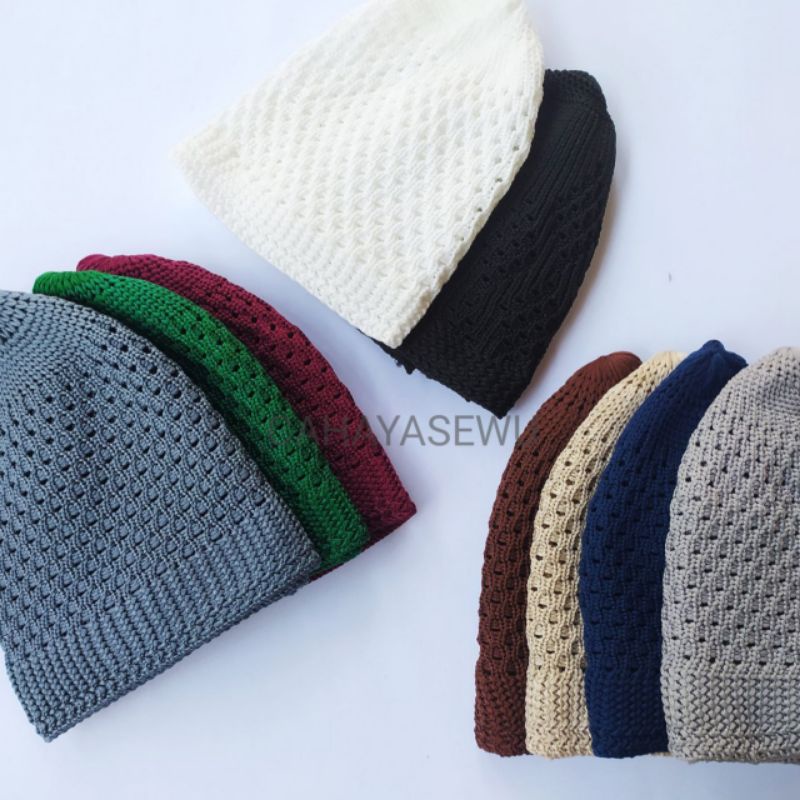 Jual Peci Rajut Kopiah Bulat Kupluk Ketu Kethu Peci Picis Kain Ciet ...