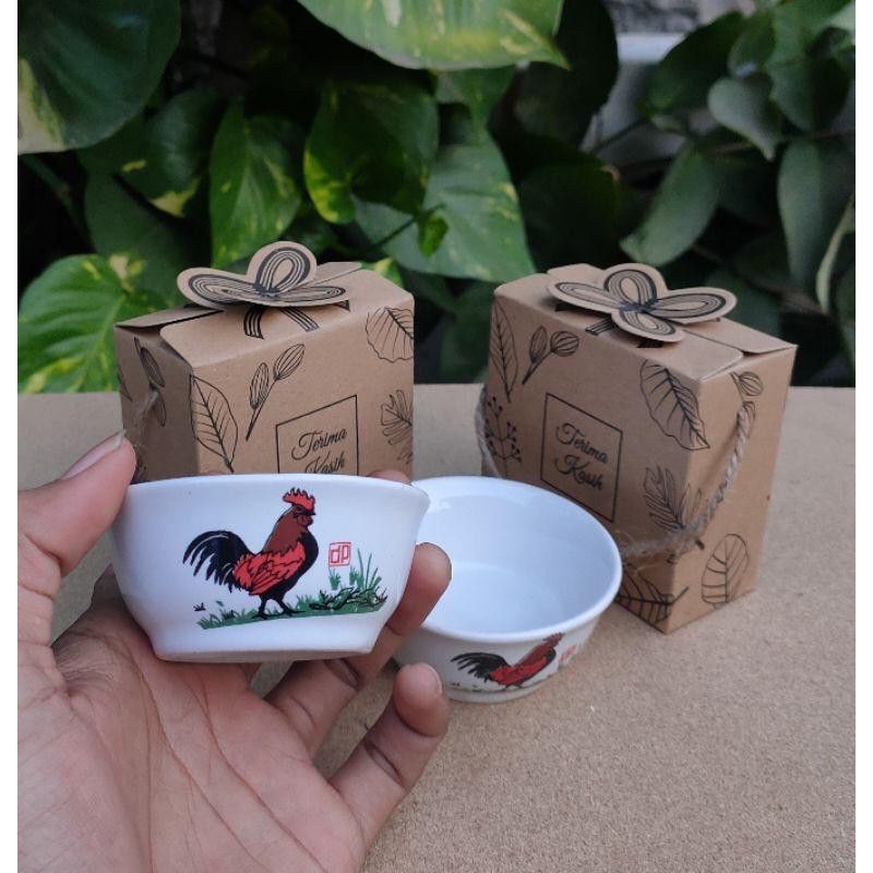 Jual SOUVENIR PERNIKAHAN MANGKOK AYAM KEMASAN BOX RUSTIC | Shopee Indonesia