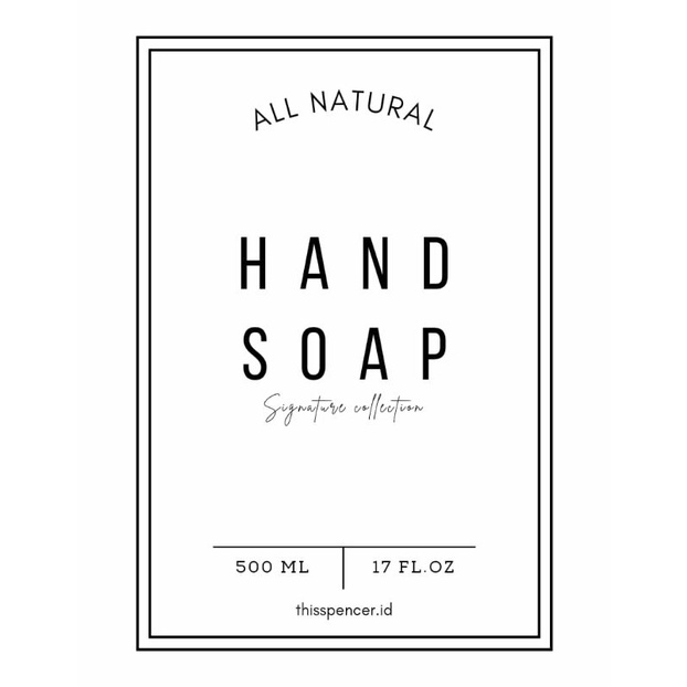 Jual Sticker Label Sabun Shampoo Body Wash Dish Soap Hand Soap ...
