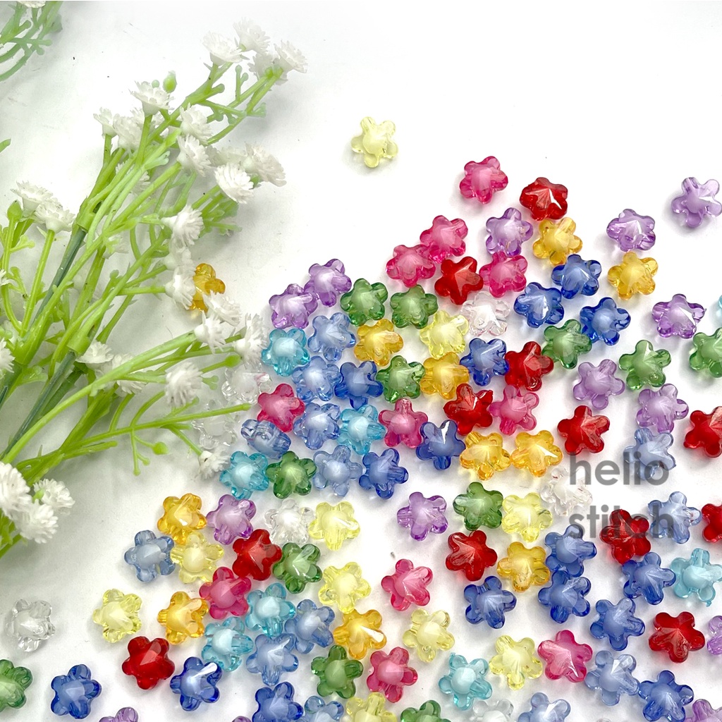 Jual 10 gr Manik-manik Mote AC ISI - BUNGA DAISY | Shopee Indonesia