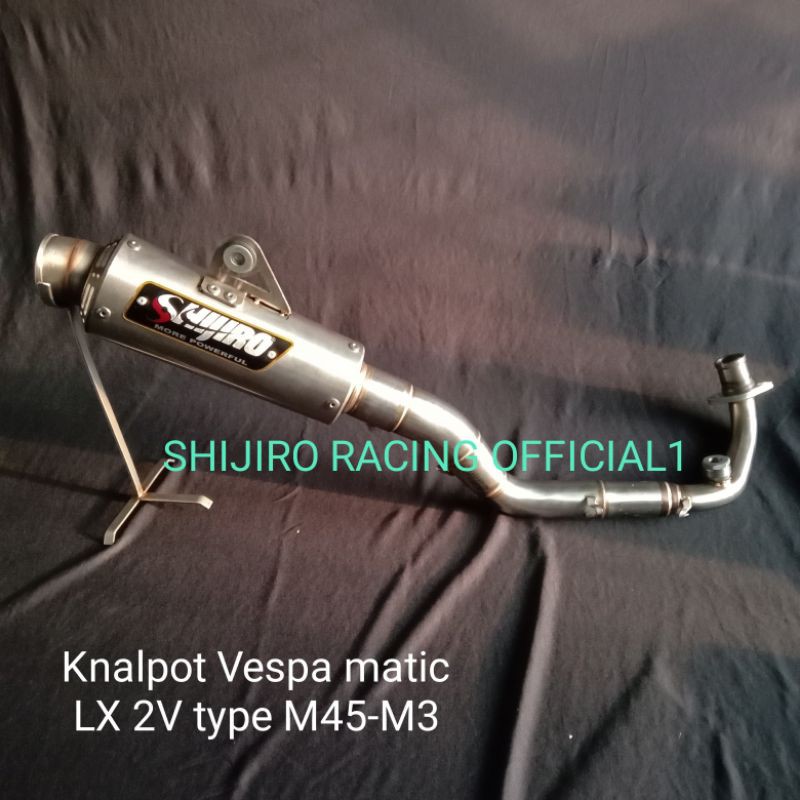 Jual Knalpot Shijiro Racing Vespa matic LX 2V type M45-M3 | Shopee ...
