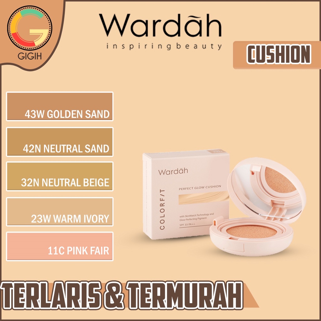 Jual WARDAH COLORFIT PERFECT GLOW CUSHION SPF33 PA++ | Shopee Indonesia
