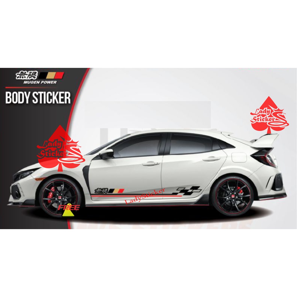 Jual STICKER MOBIL HONDA CIVIC MUGEN STIKER LIST MOBIL HONDA CIVIC ...