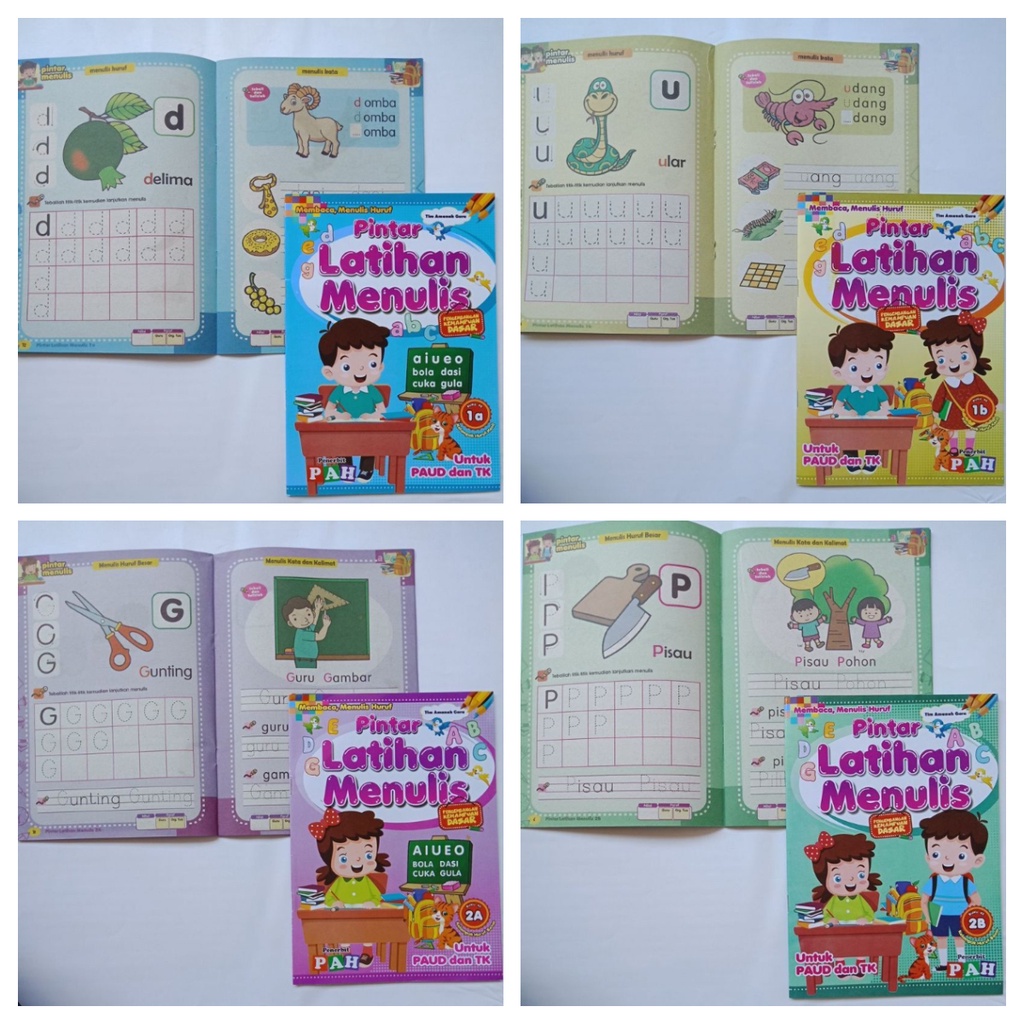 Jual Buku Pintar Latihan Menulis Untuk ANAK PAUD TK PRA SEKOLAH PAH ...